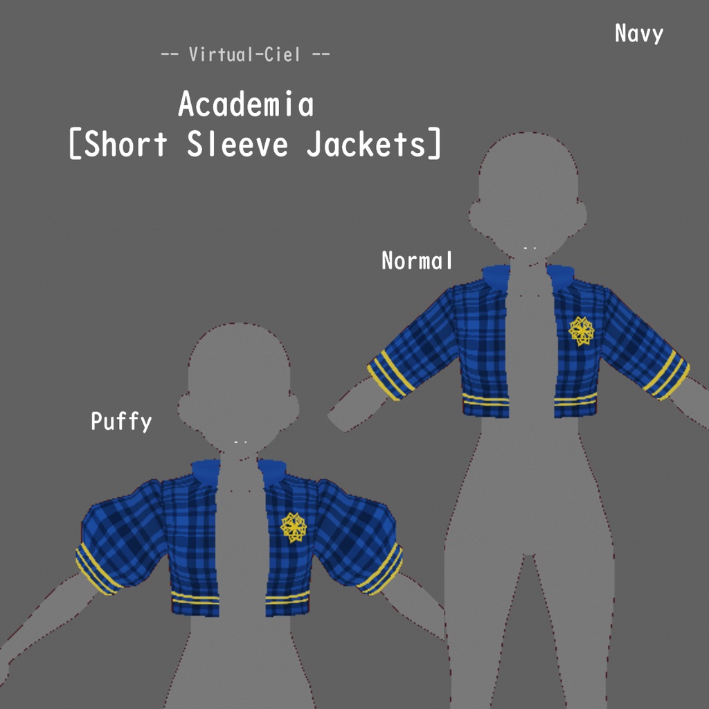 Academia - Jackets [Vroid] - virtual-ciel - BOOTH