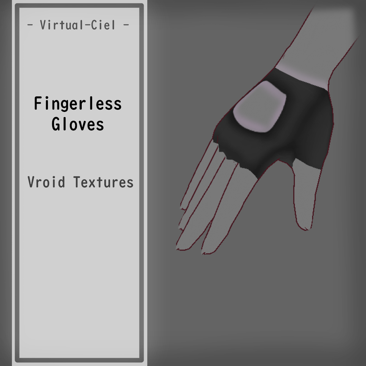 Fingerless Gloves [Vroid] - virtual-ciel - BOOTH