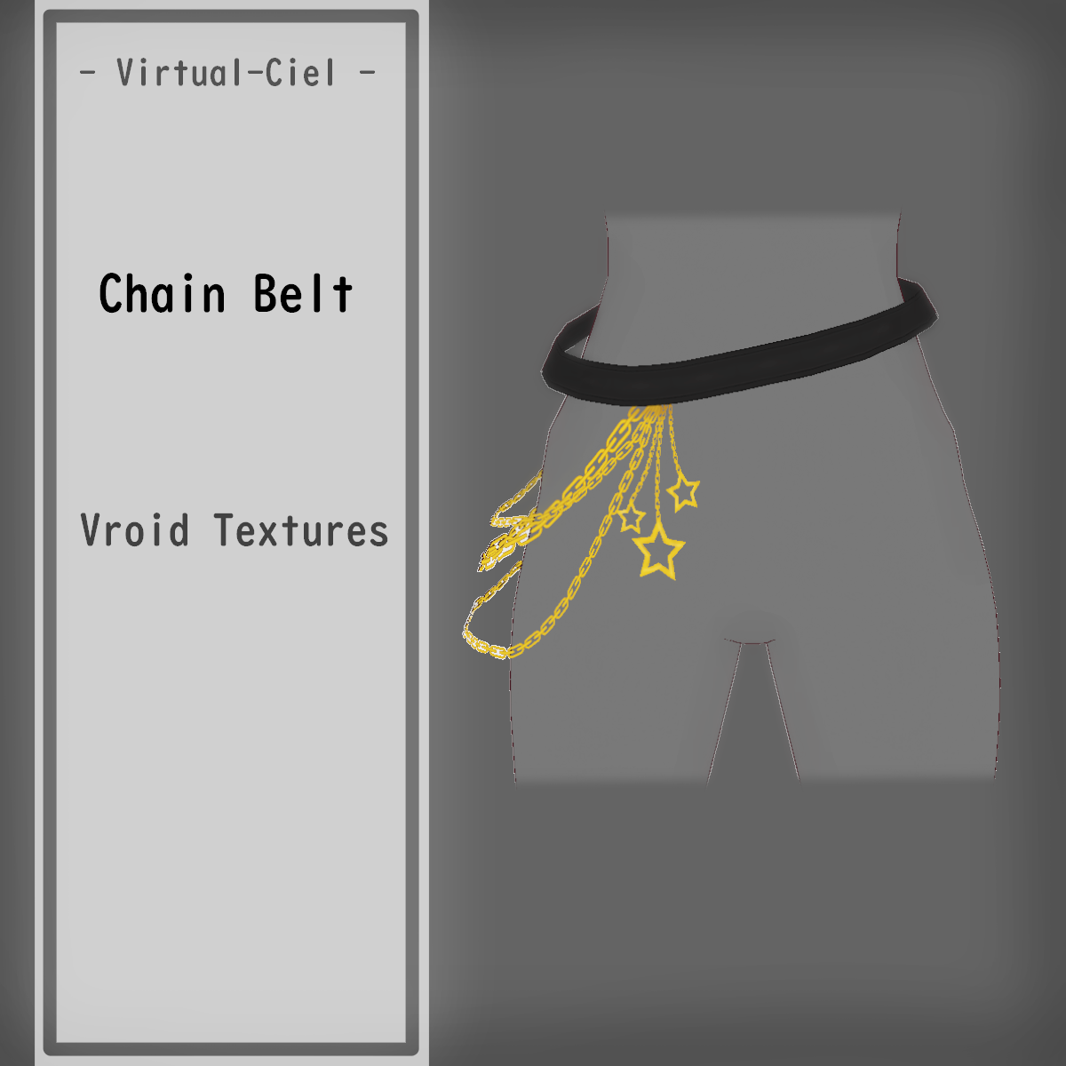 Chain Belt [Vroid] - virtual-ciel - BOOTH