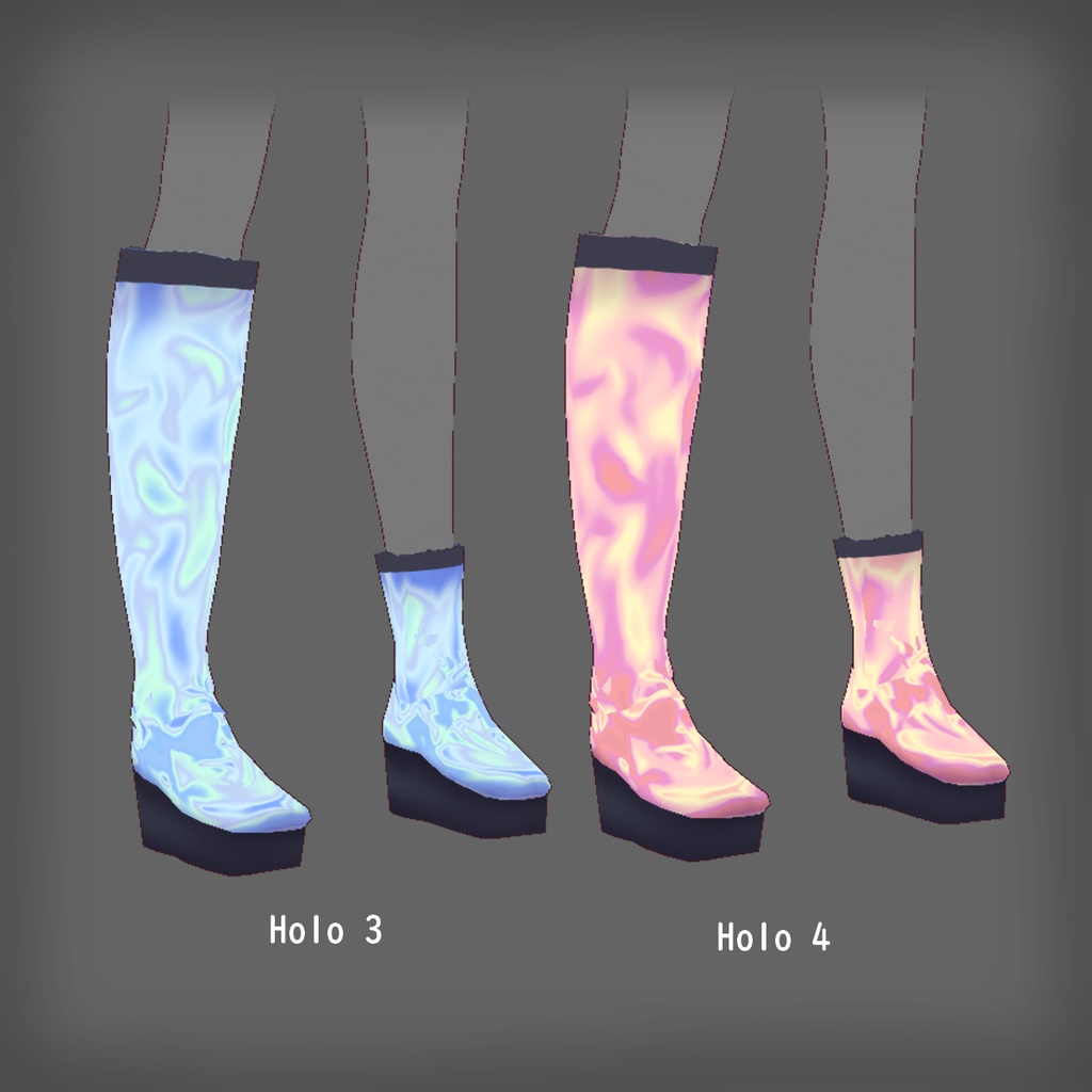 HoloHeart Shoes [Vroid] - virtual-ciel - BOOTH