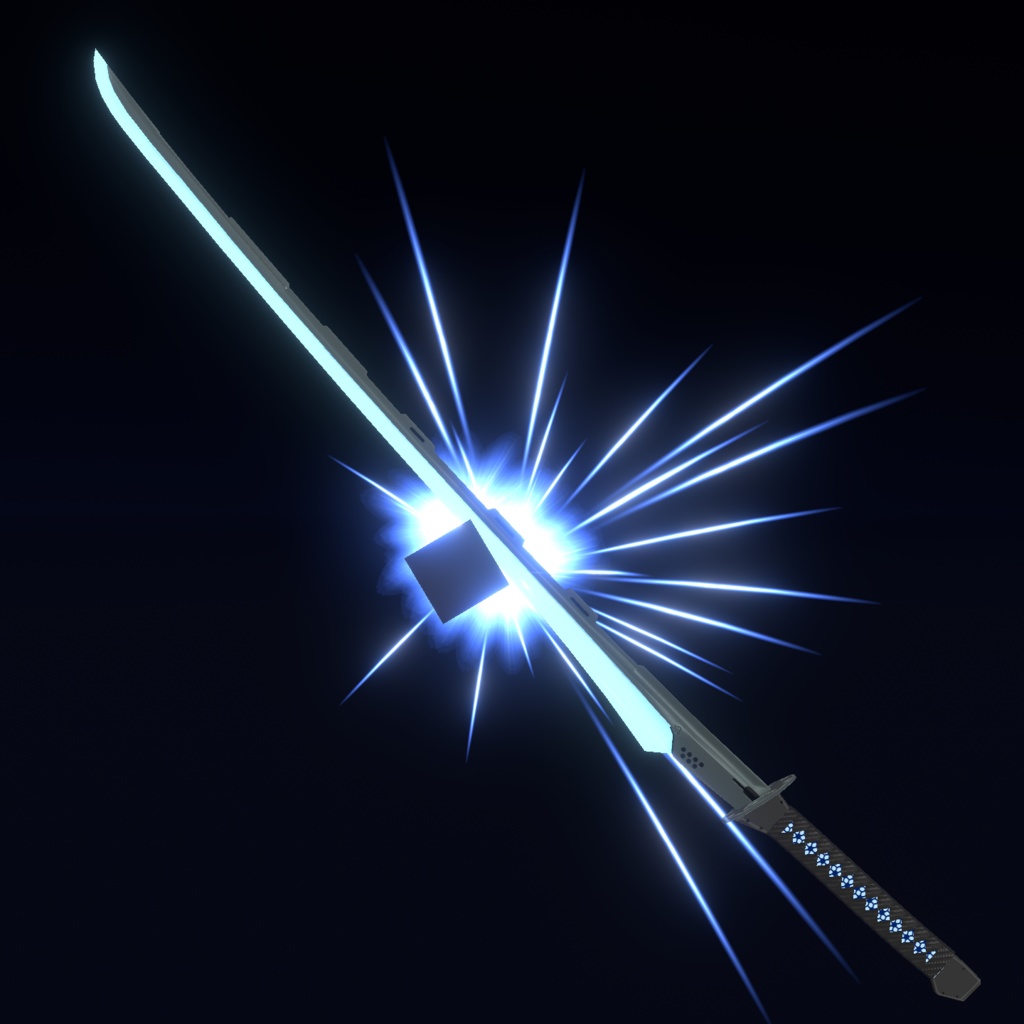 VRChat向け武器モデル Sci-Fi Katana - オーク製材所 - BOOTH