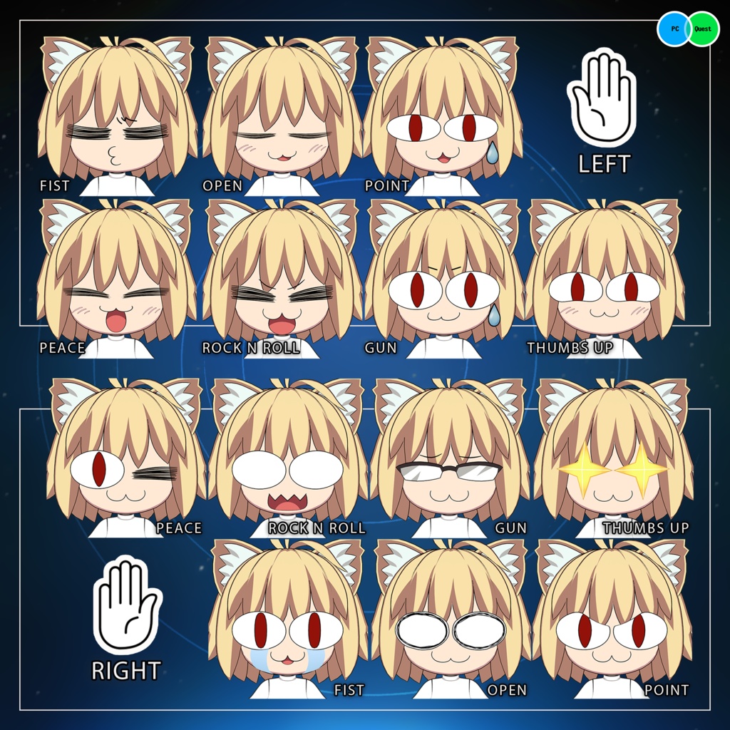 [VRC 3D Avatar] Neco-Arc & Chaos v1.24 - MetaYoutou - BOOTH