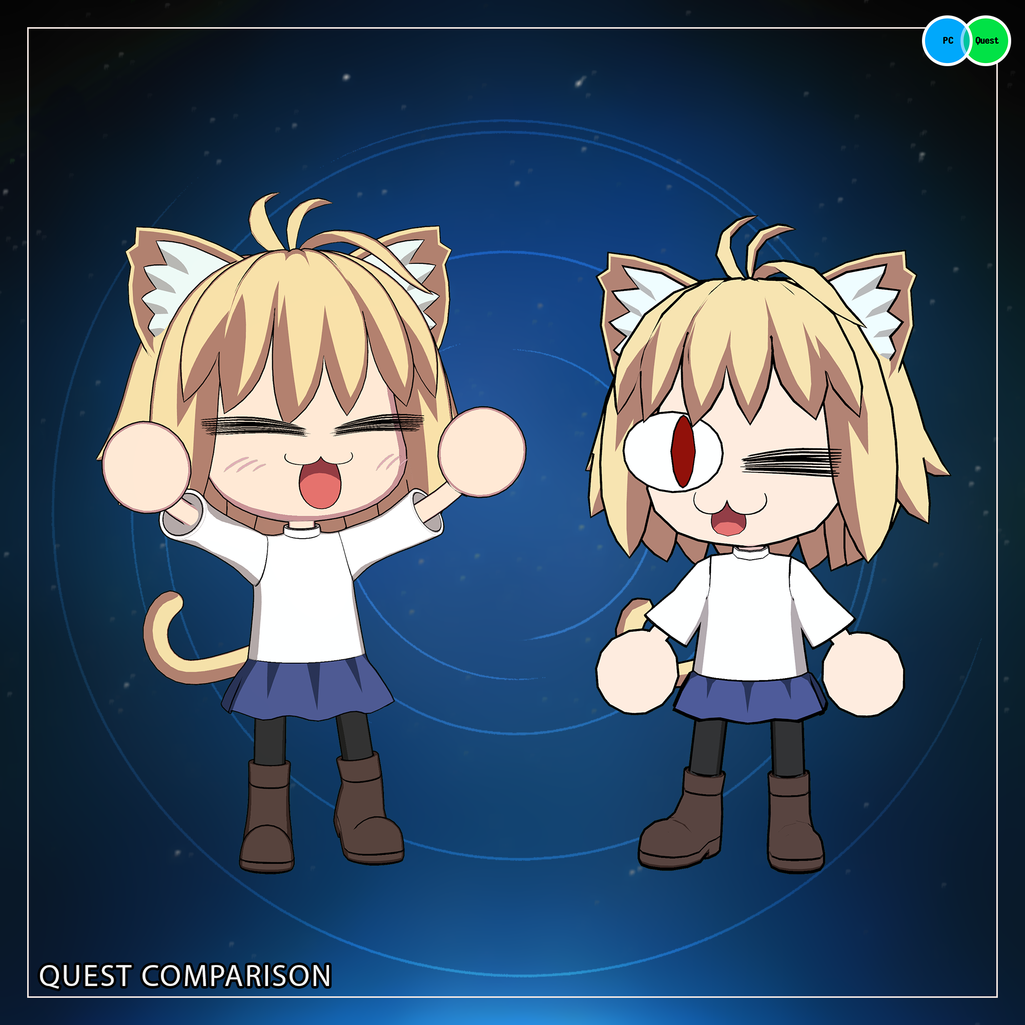 [VRC 3D Avatar] Neco-Arc & Chaos v1.24 - MetaYoutou - BOOTH