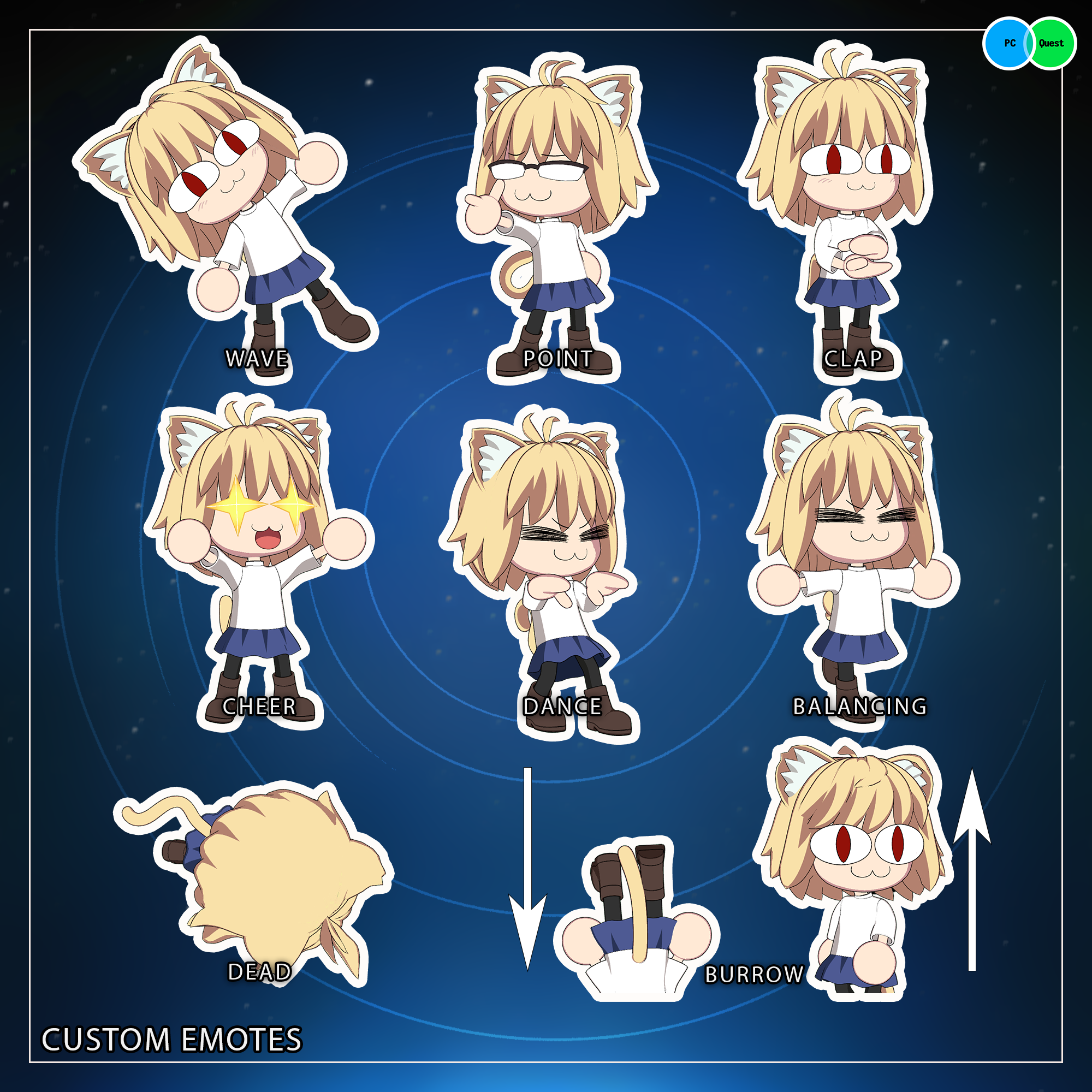 [VRC 3D Avatar] Neco-Arc & Chaos v1.24 - MetaYoutou - BOOTH