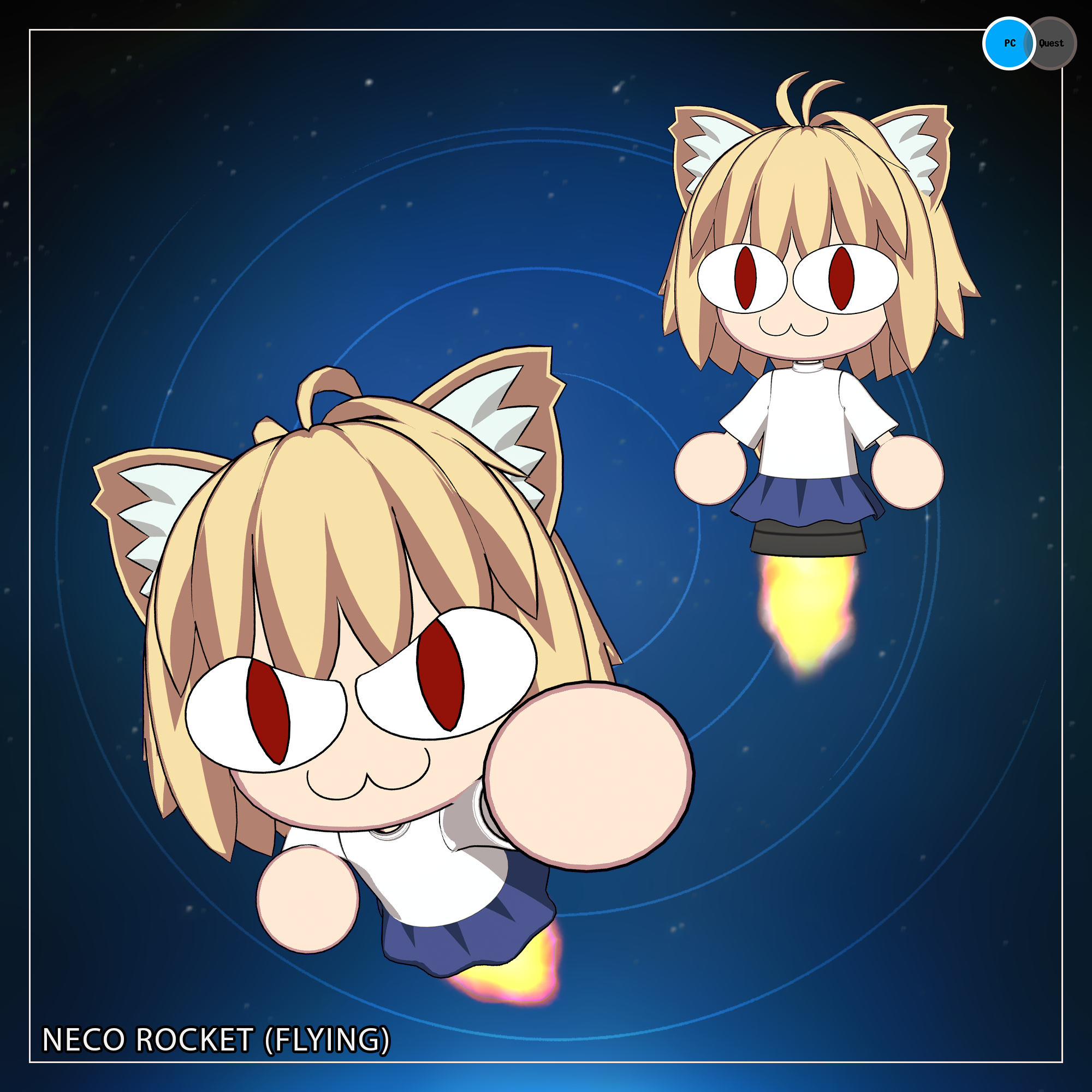 [VRC 3D Avatar] Neco-Arc & Chaos v1.24 - MetaYoutou - BOOTH