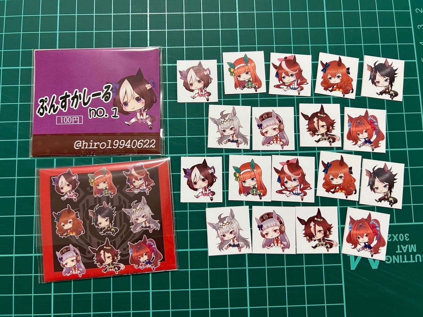 ぷんすかウマ娘シール7点セット - hiroto - BOOTH