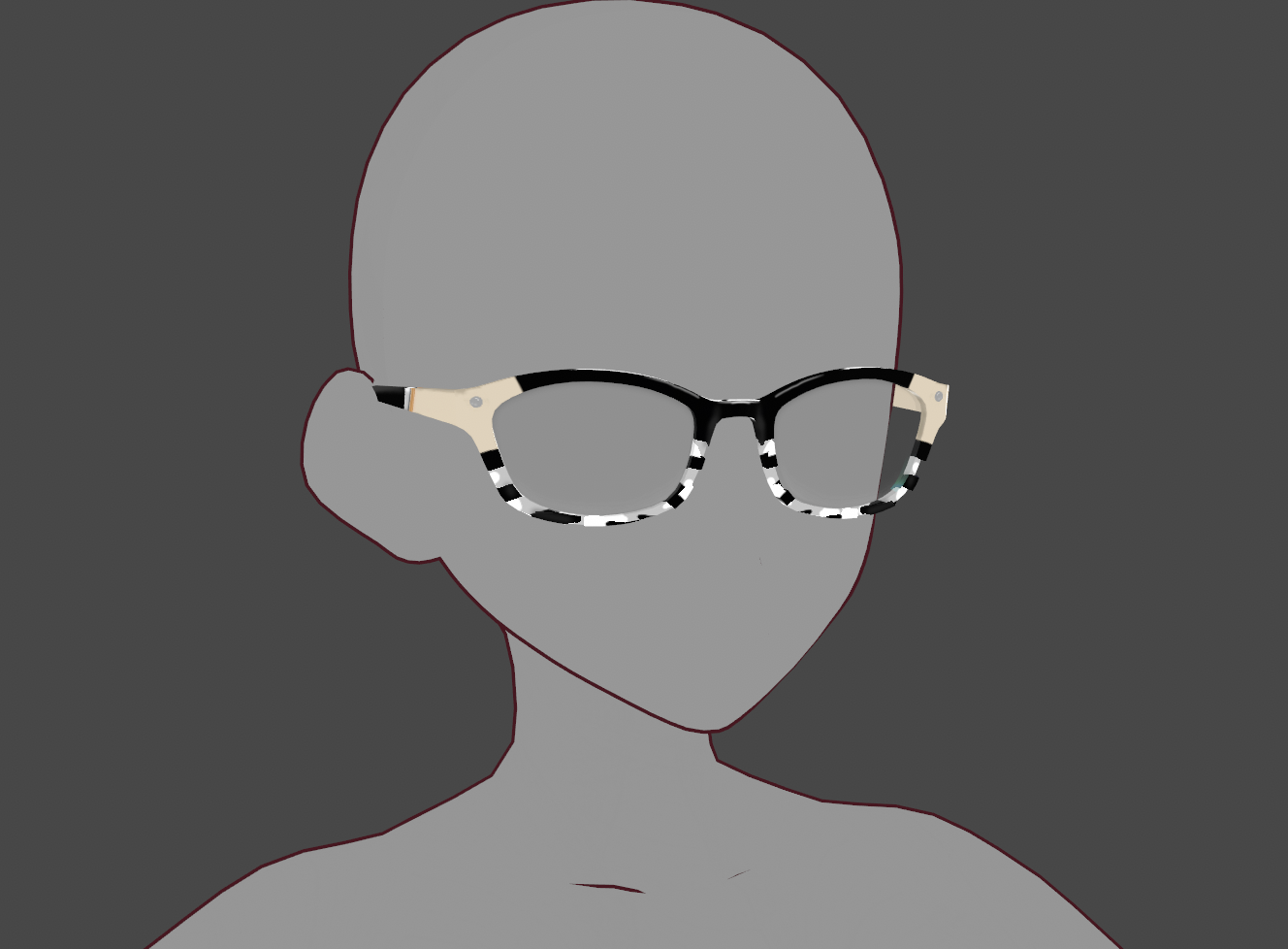 Vroid Stable Fashionable Glasses - sassfactory - BOOTH