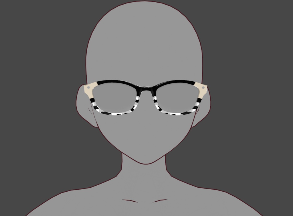 Vroid Stable Fashionable Glasses - sassfactory - BOOTH