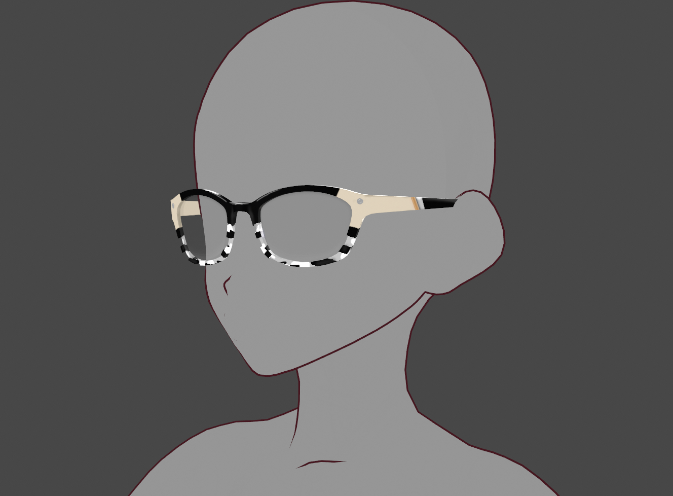 Vroid Stable Fashionable Glasses - sassfactory - BOOTH