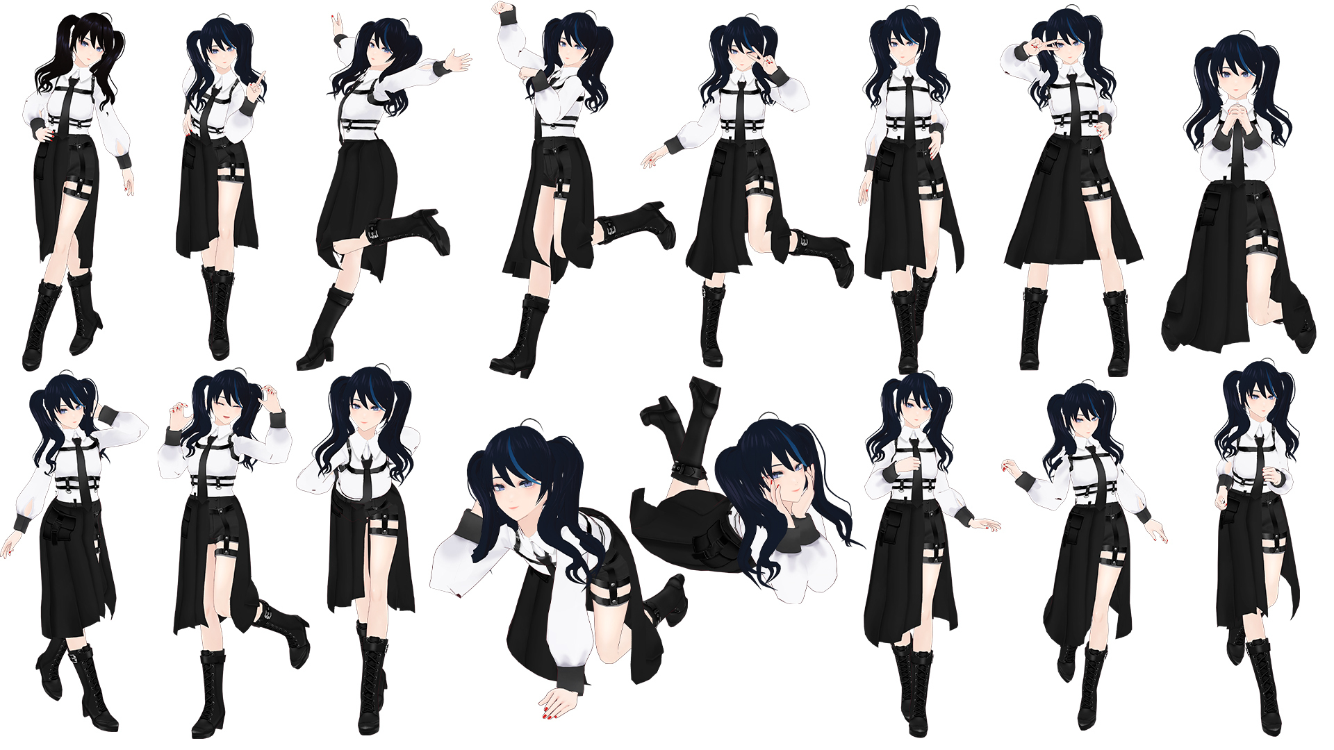 【無料】VRoid Studio用ポーズプリセット Vol.1【16種類】 - とうほぐ道の駅 - BOOTH