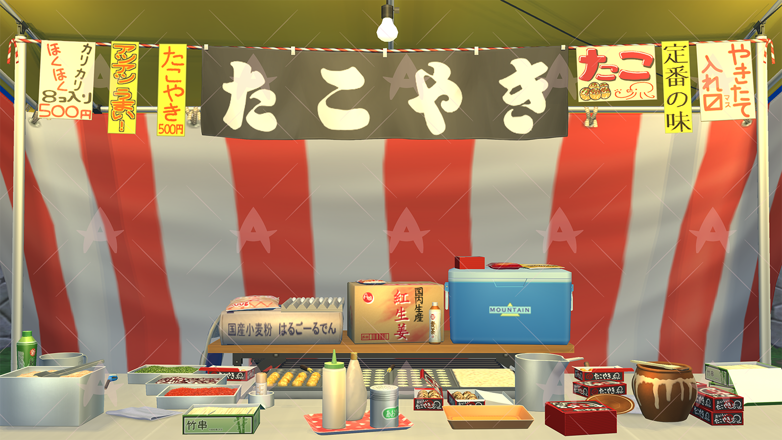 配信用素材 縁日（たこ焼き1） - Aster Lab - BOOTH