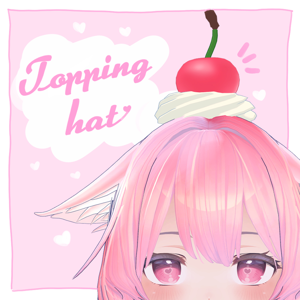 【VRChat】topping hat - bean jam - BOOTH
