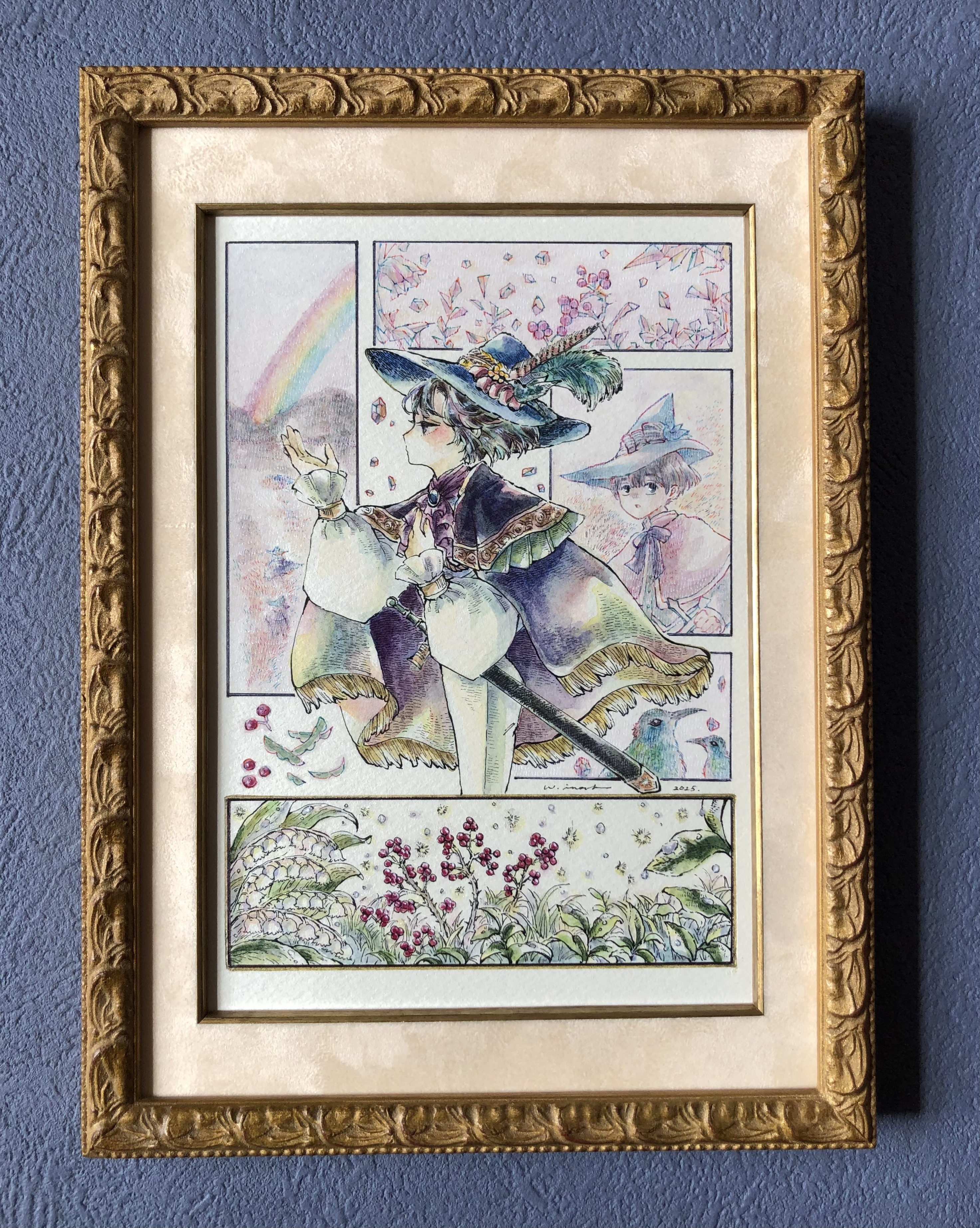 額装原画作品┊ あめつち充(み)てる十力のめぐみ - shop geeee 【ｼｮｯﾌﾟ ｹﾞｰ】 - BOOTH