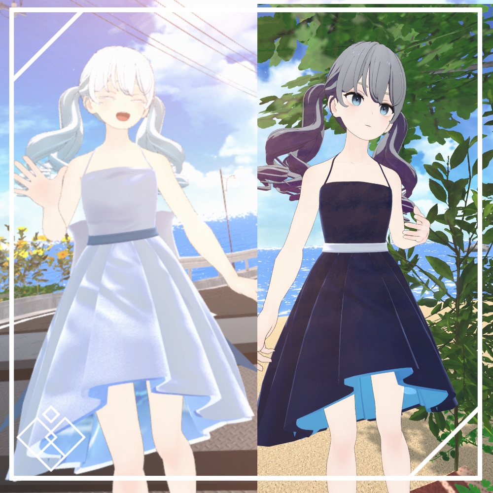 【Grus対応】fishtail one-piece【VRC想定】 - Aster1sm - BOOTH