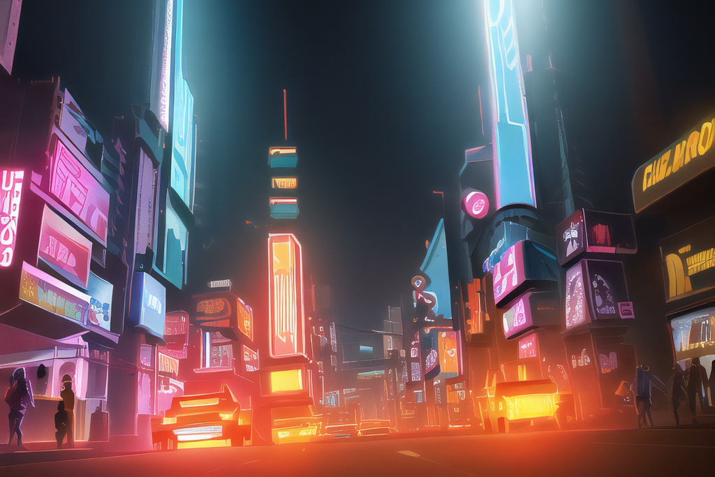 サイバーパンク - haikei-sozai - BOOTH