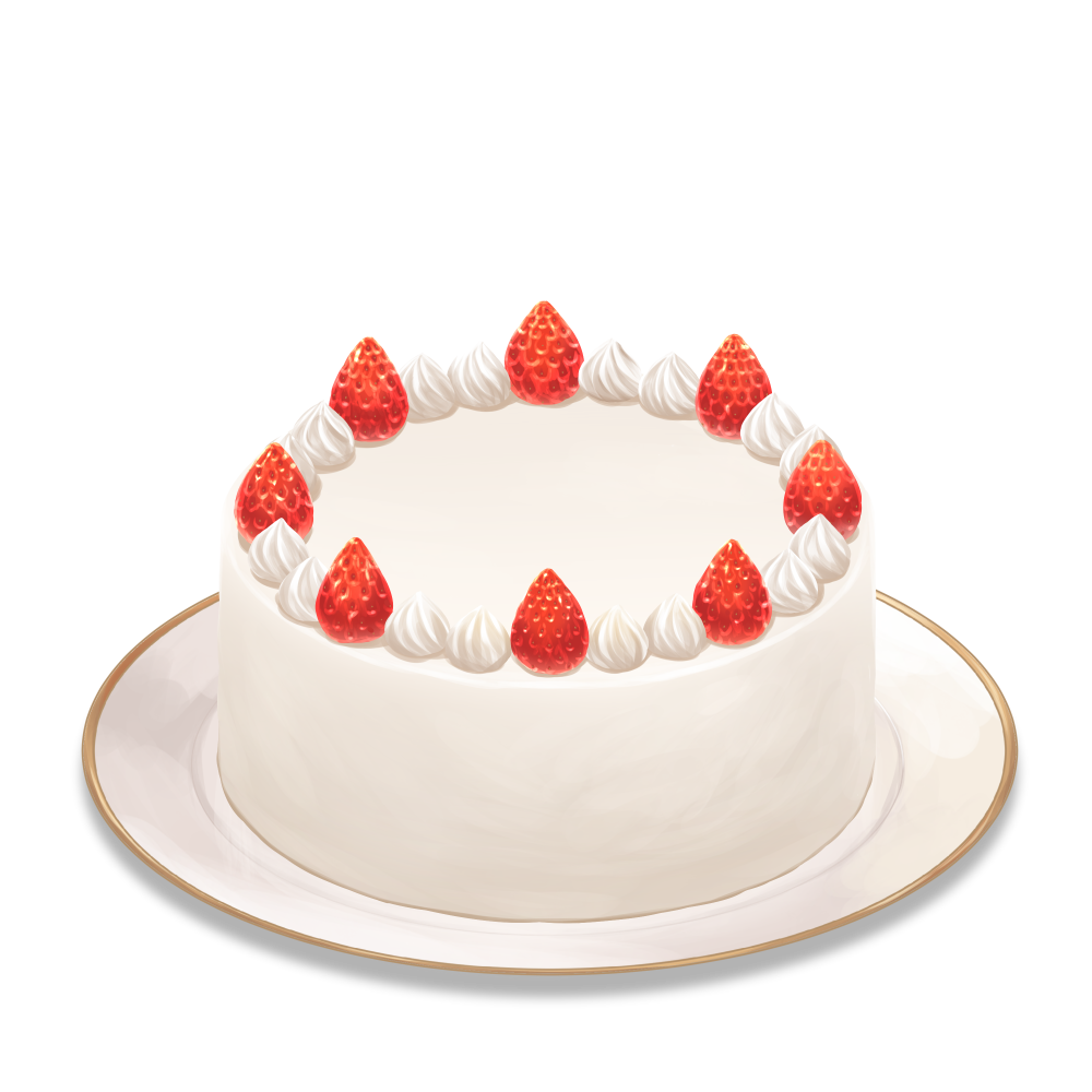 【無料配布】素材セット「記念日ホールケーキ」 - MOTAKE.のギルド - BOOTH