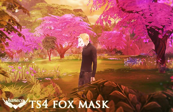 TS4 Fox Mask(kitsunemen) - HANECO's BOX - BOOTH