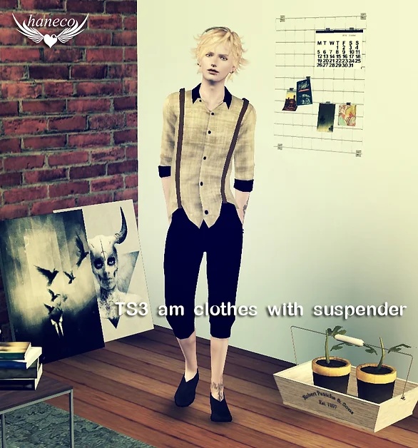 TS3 am clothes with suspender - HANECO's BOX - BOOTH