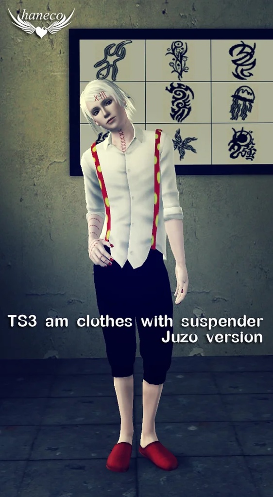 TS3 am clothes with suspender - HANECO's BOX - BOOTH