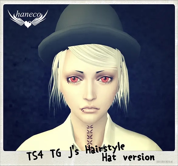 TS4 TG J's Hairstyle - HANECO's BOX - BOOTH