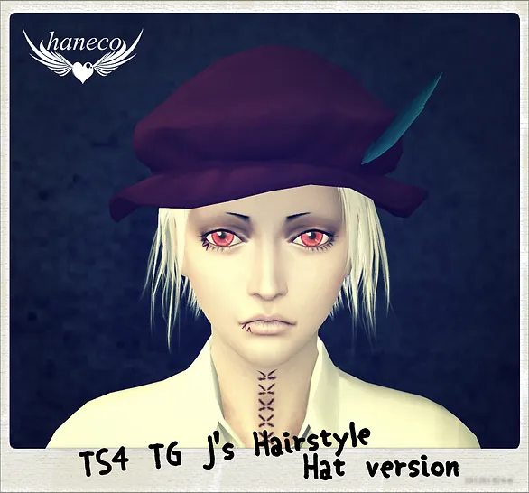 TS4 TG J's Hairstyle - HANECO's BOX - BOOTH