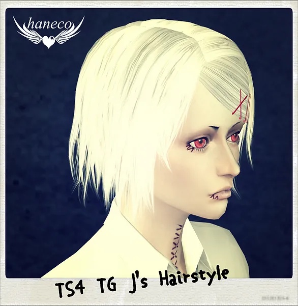 TS4 TG J's Hairstyle - HANECO's BOX - BOOTH