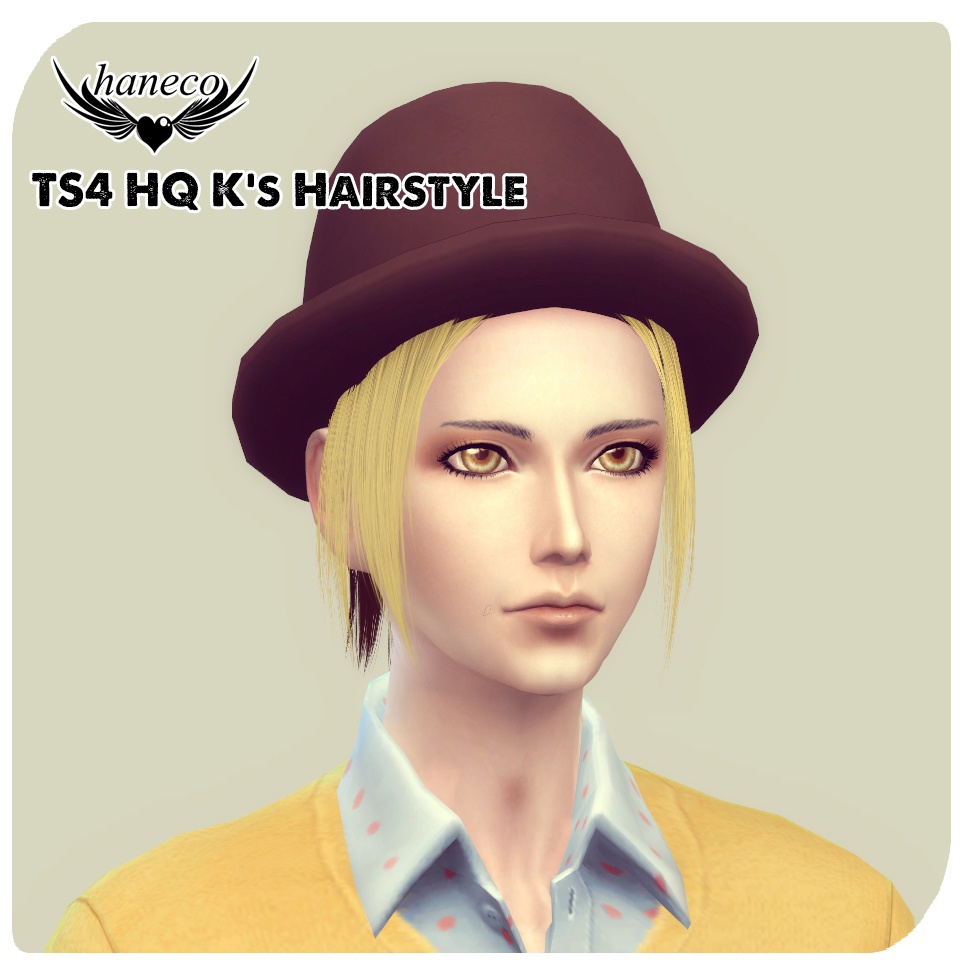 TS4 HQ K's Hairstyle - HANECO's BOX - BOOTH