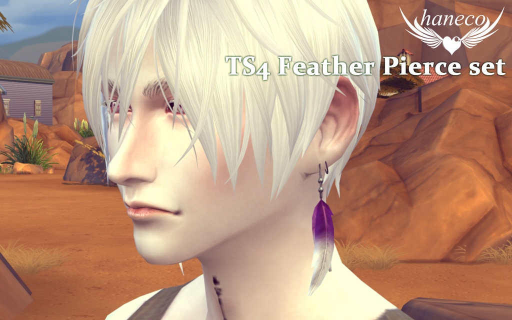 TS4 Feather Pierce set - HANECO's BOX - BOOTH