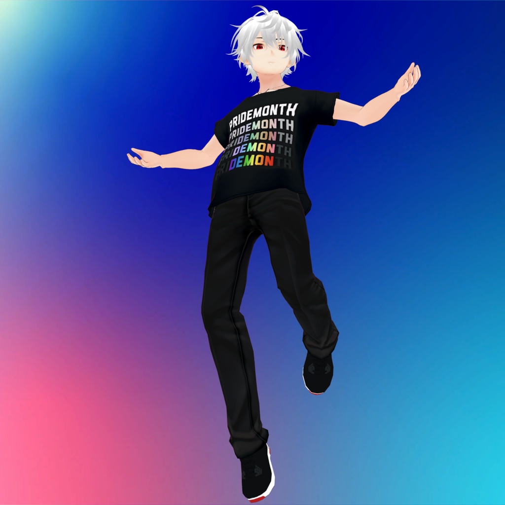 Pride Month Demon Shirt! | vroidcustomitem format - The Cadenza Store ...