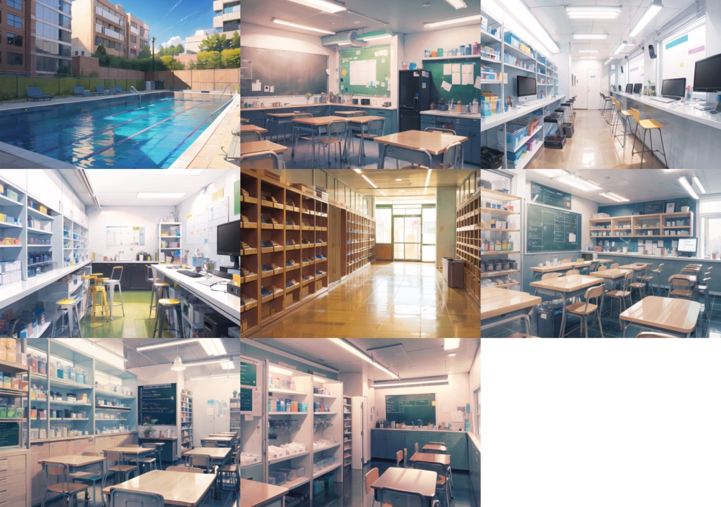 【差分有/280枚】学校の背景素材【TRPG背景素材/CoC】 - sozaiya-create - BOOTH