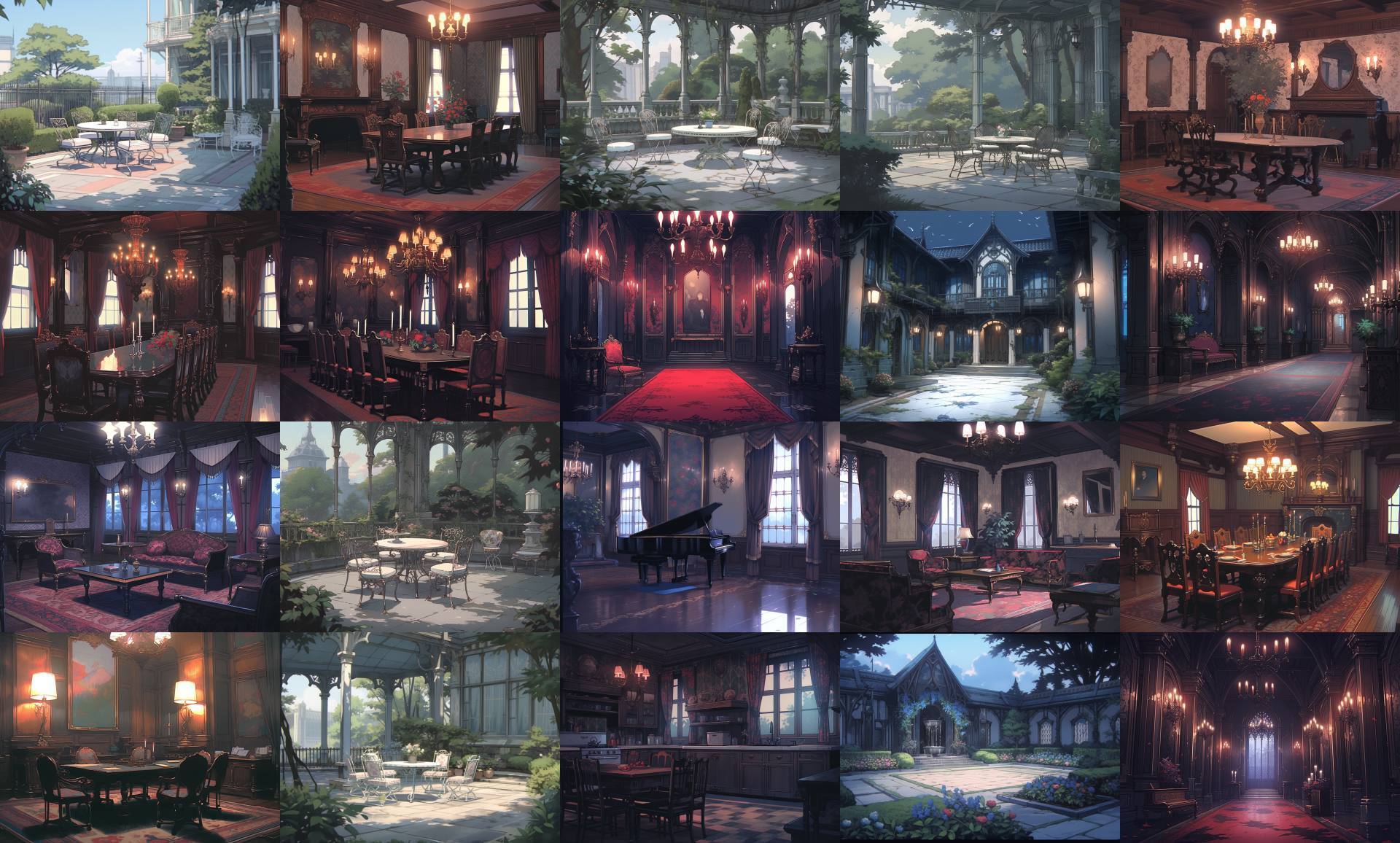 【160枚png/pdf】ホラー風洋館背景素材【ゲーム/TRPG背景素材/CoC/ココフォリア】 - sozaiya-create - BOOTH