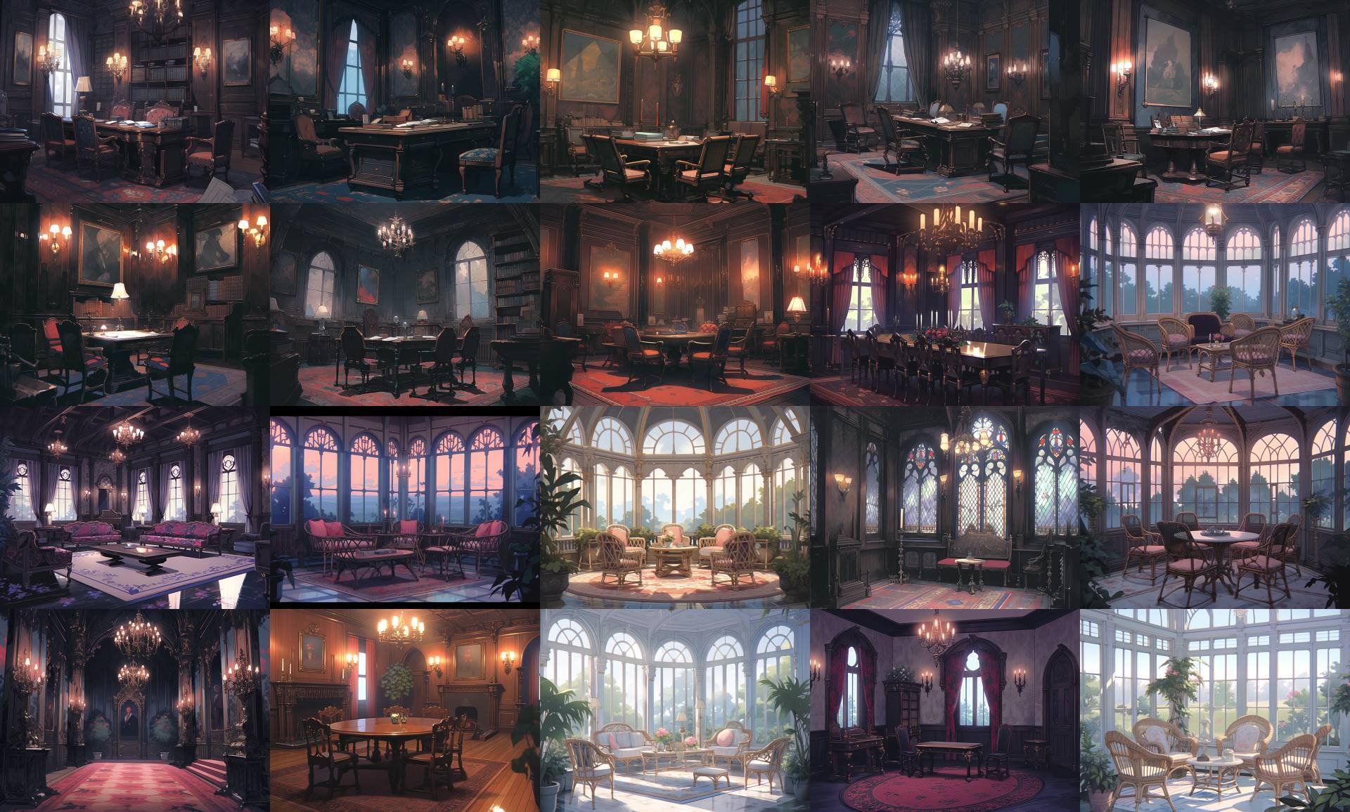 【160枚png/pdf】ホラー風洋館背景素材【ゲーム/TRPG背景素材/CoC/ココフォリア】 - sozaiya-create - BOOTH