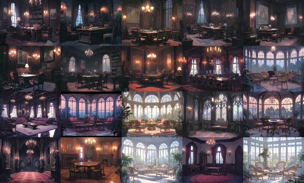 【160枚png/pdf】ホラー風洋館背景素材【ゲーム/TRPG背景素材/CoC/ココフォリア】 - sozaiya-create - BOOTH