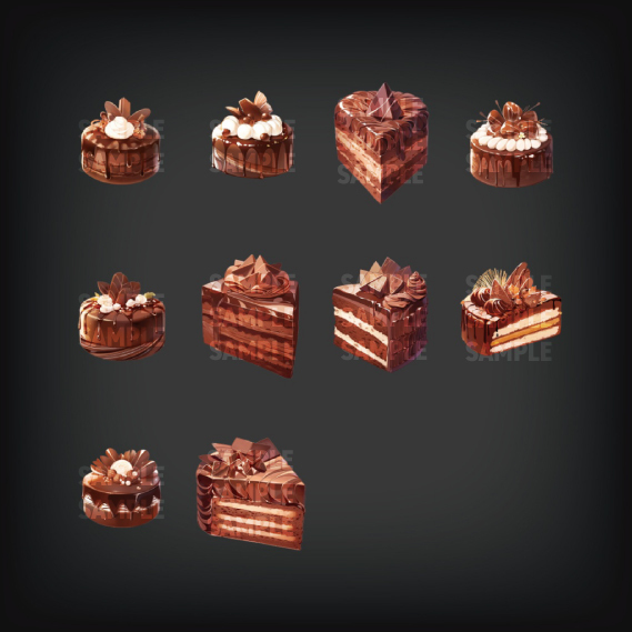 【透過素材50点】ケーキ（png） - sozaiya-create - BOOTH