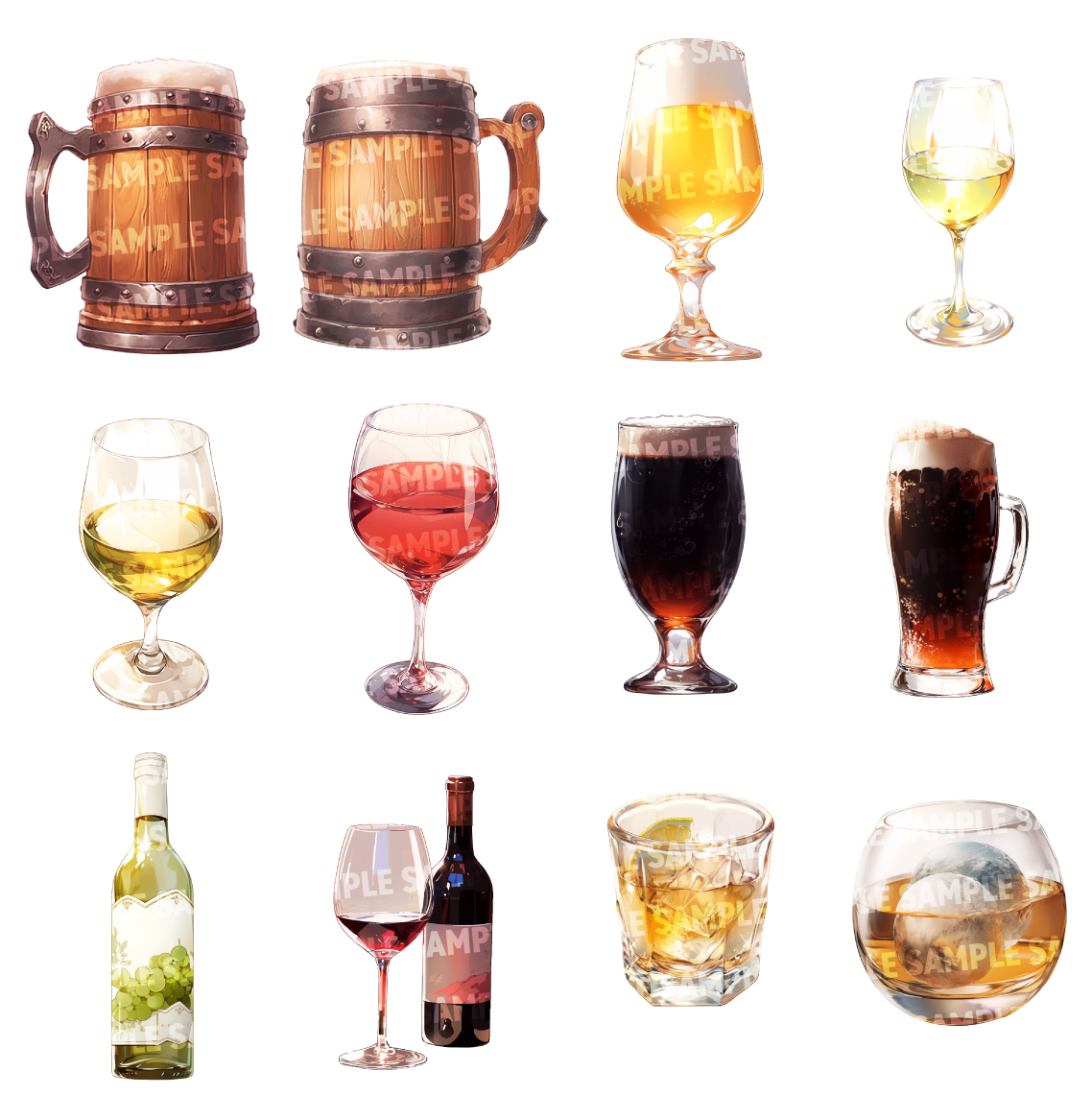 【透過素材84点】お酒（png） - sozaiya-create - BOOTH