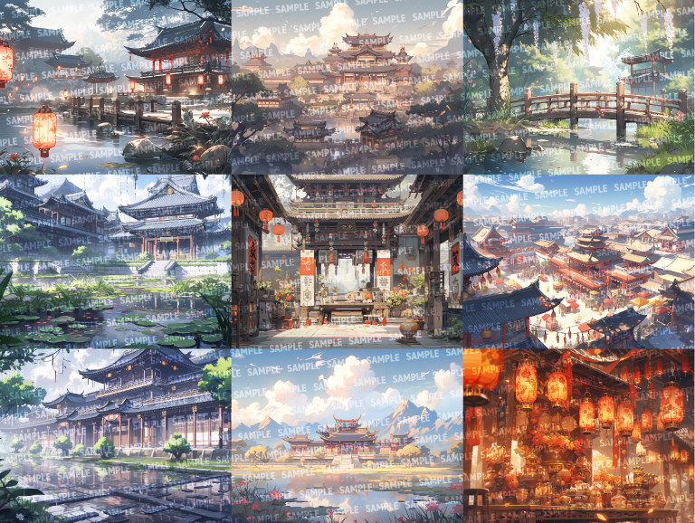 【背景200枚】中国王宮（ゲーム/TRPG背景素材/CoC/ココフォリア） - sozaiya-create - BOOTH