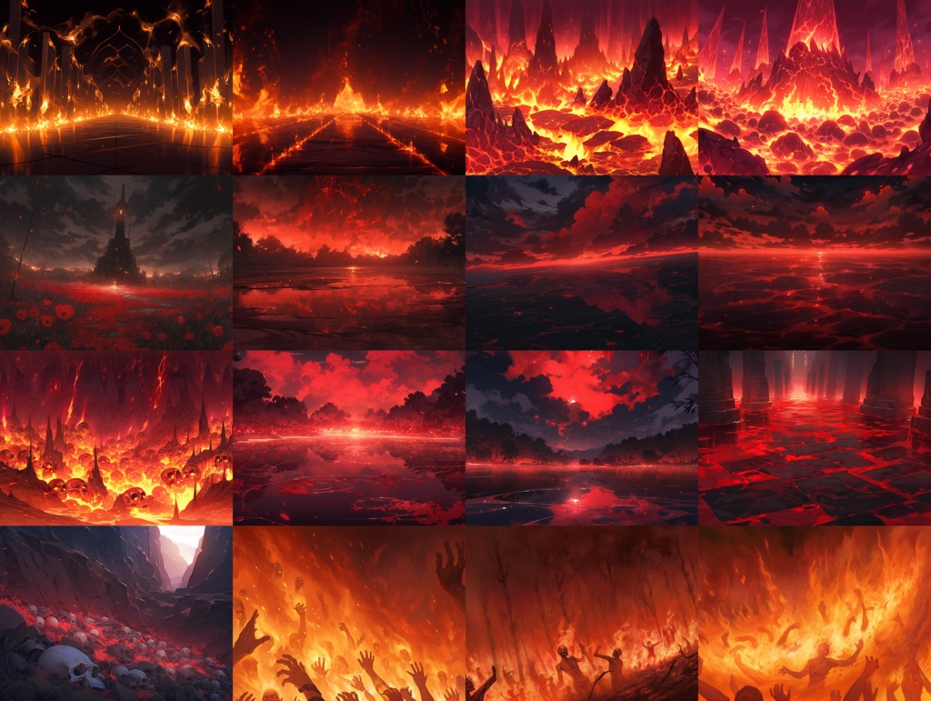 【背景4:3/80点】地獄【ゲーム/TRPG背景素材/CoC/ココフォリア】 - sozaiya-create - BOOTH