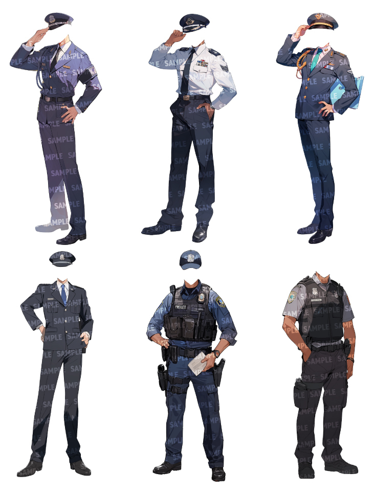 【立ち絵50点】職業｜男性（png） - sozaiya-create - BOOTH