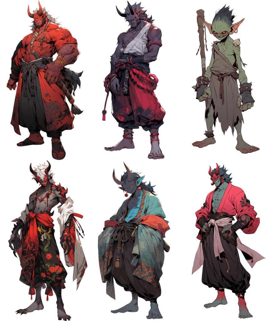 【立ち絵素材】鬼【透過済30点】 - sozaiya-create - BOOTH