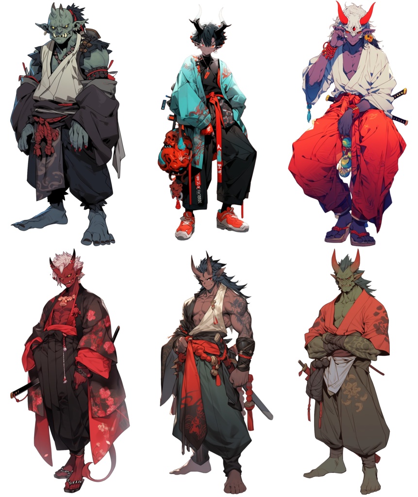 【立ち絵素材】鬼【透過済30点】 - sozaiya-create - BOOTH