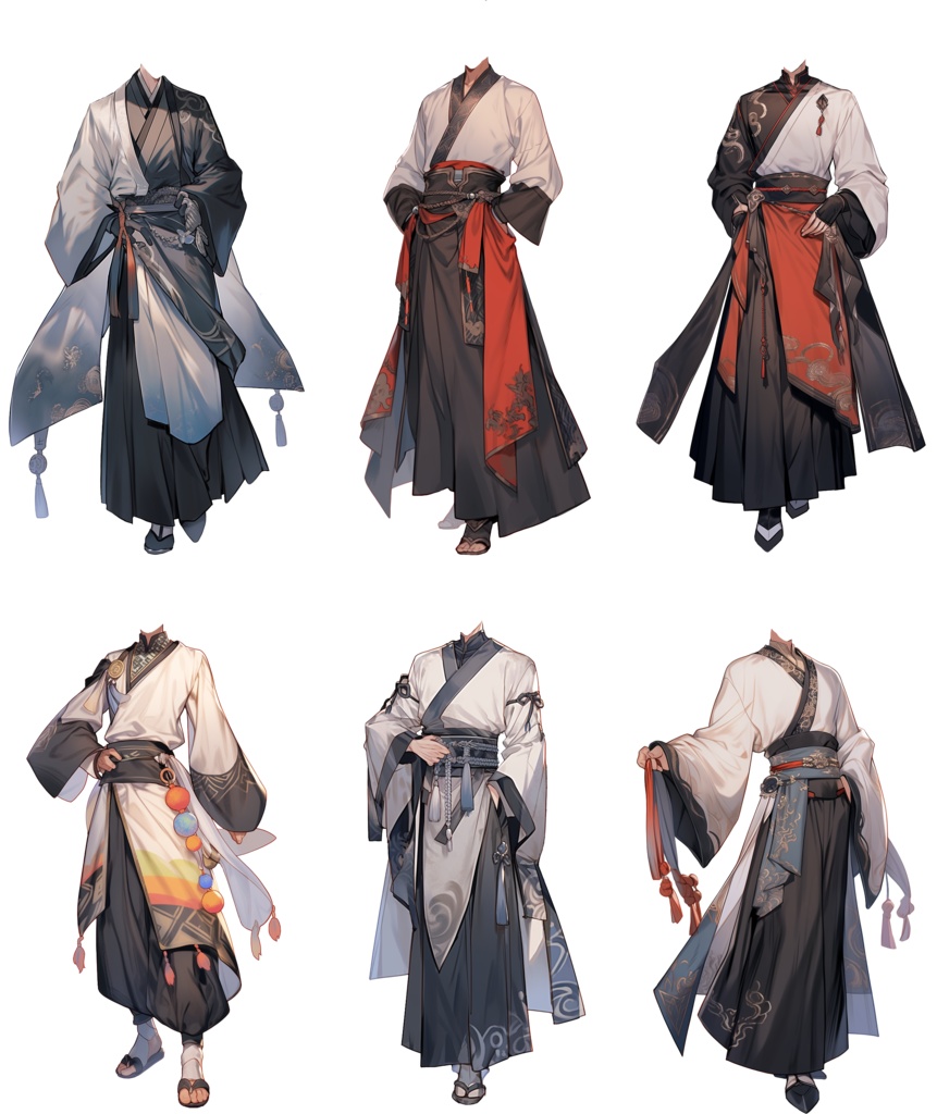 【立ち絵作成用】漢服60点｜男女選択可【中華/中国/チャイナ】 - sozaiya-create - BOOTH