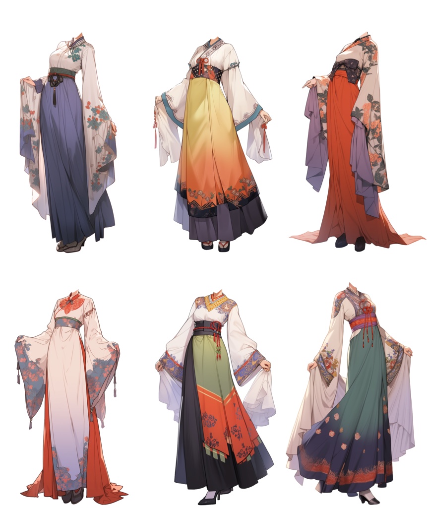 【立ち絵作成用】漢服60点｜男女選択可【中華/中国/チャイナ】 - sozaiya-create - BOOTH