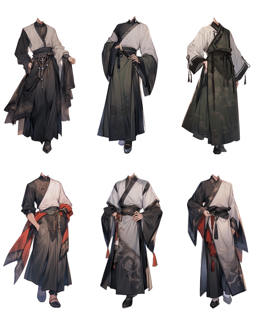 【立ち絵作成用】漢服60点｜男女選択可【中華/中国/チャイナ】 - sozaiya-create - BOOTH