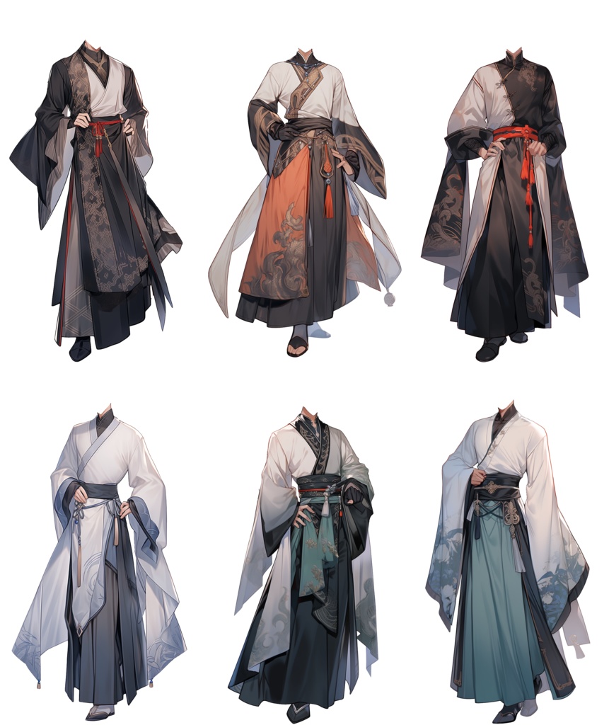 【立ち絵作成用】漢服60点｜男女選択可【中華/中国/チャイナ】 - sozaiya-create - BOOTH