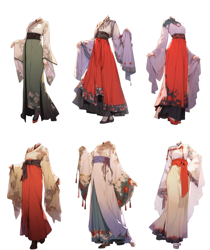 【立ち絵作成用】漢服60点｜男女選択可【中華/中国/チャイナ】 - sozaiya-create - BOOTH