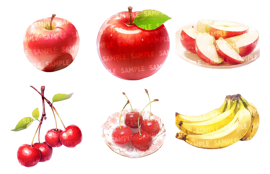 【透過素材50点】フルーツ（png） - sozaiya-create - BOOTH