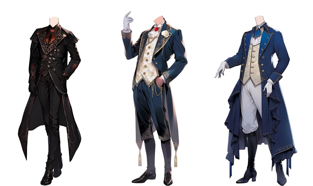 【立ち絵用】中世貴族35点｜男性｜公爵/伯爵【透過png】 - sozaiya-create - BOOTH