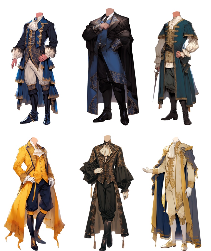 【立ち絵用】中世貴族35点｜男性｜公爵/伯爵【透過png】 - sozaiya-create - BOOTH