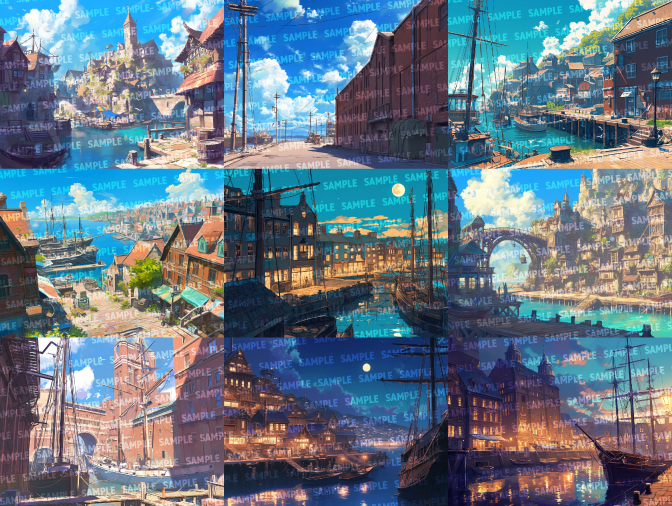 【背景40枚】港町・波止場（ゲーム/TRPG/CoC/ココフォリア） - sozaiya-create - BOOTH