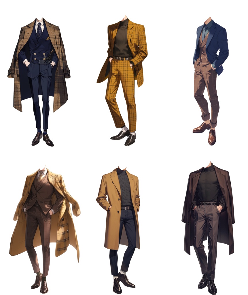 【立ち絵素材】秋服50点｜男性【透過png】 - sozaiya-create - BOOTH